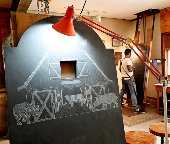 Karin Sprague Stone Carvers Open Studio in Scituate | | valleybreeze.com