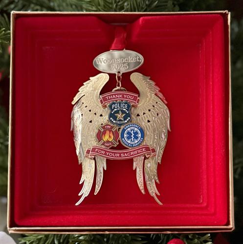 Beauchamp dedicates Christmas ornament to Woonsocket first responders ...
