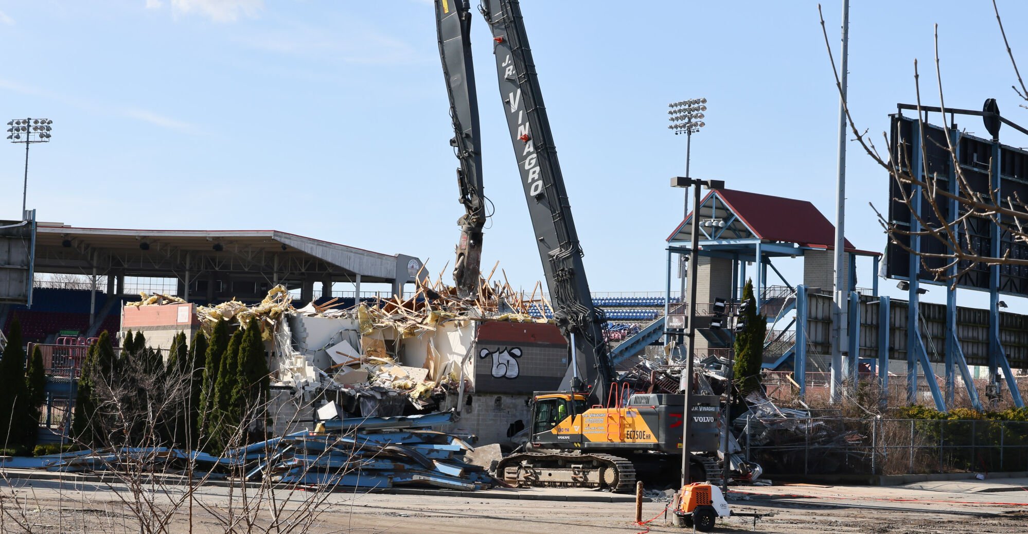 McCoy Stadium demolition work | Multimedia | valleybreeze.com