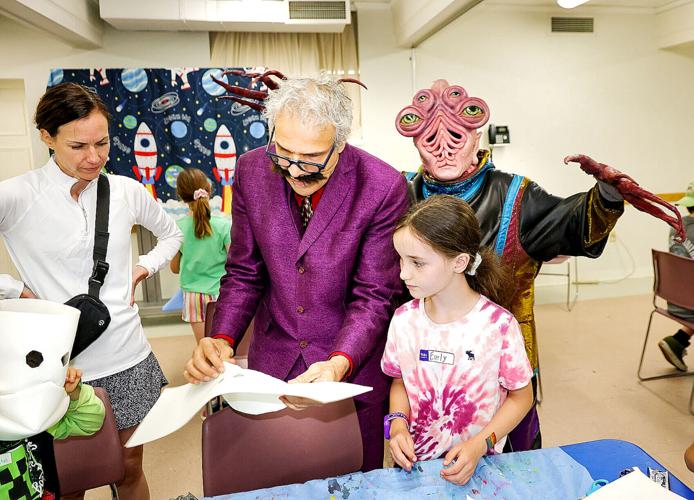 Big Nazo 3D mask making at Greenville Library | | valleybreeze.com