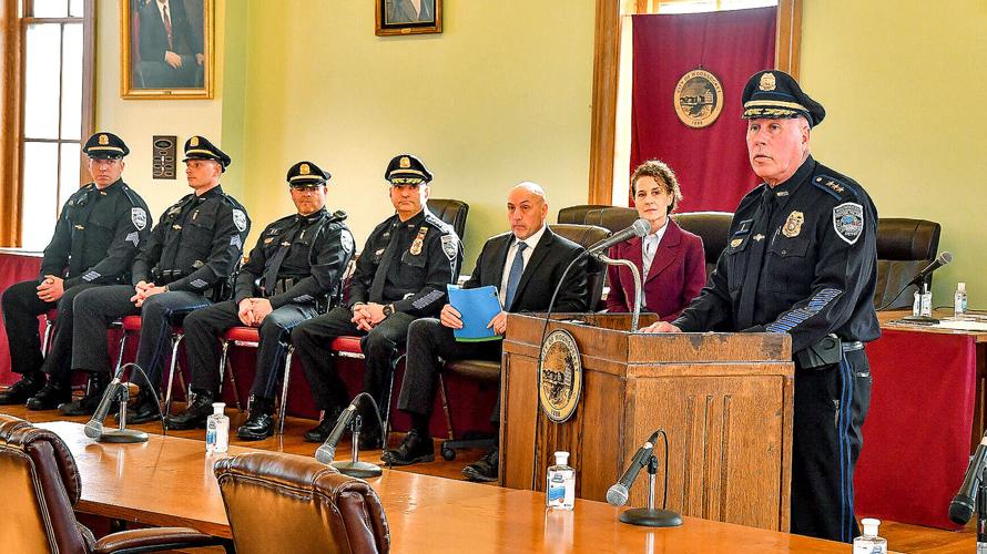 Woonsocket Police Department holds a swearing in ceremony ...
