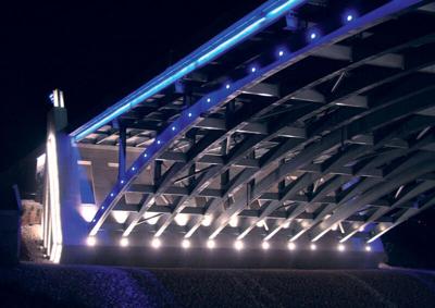 Pawtucket River Bridge lit blue in memory of fallen officer | Pawtucket ...