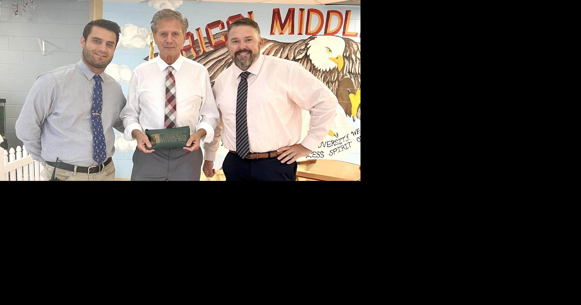 Ricci Middle School receives donation from Realty Center | North ...