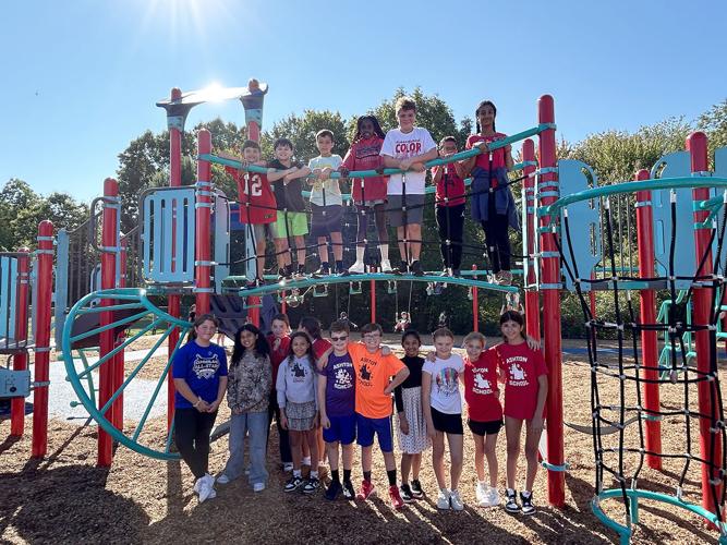 Ashton Elementary students celebrate new playground | Cumberland ...