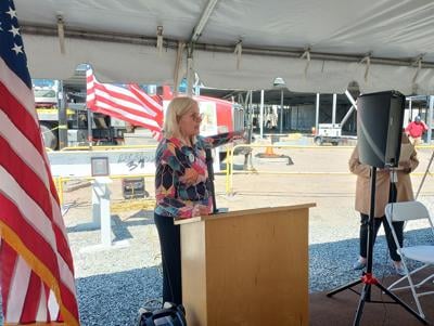 Construction of new Baldwin reaches peak with steel topping ceremony ...