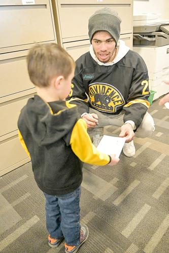 The Providence Bruins visit the North Providence Public Safety Complex ...