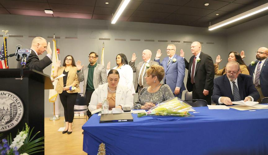 Grebien sounds optimistic note as Pawtucket leaders sworn in ...