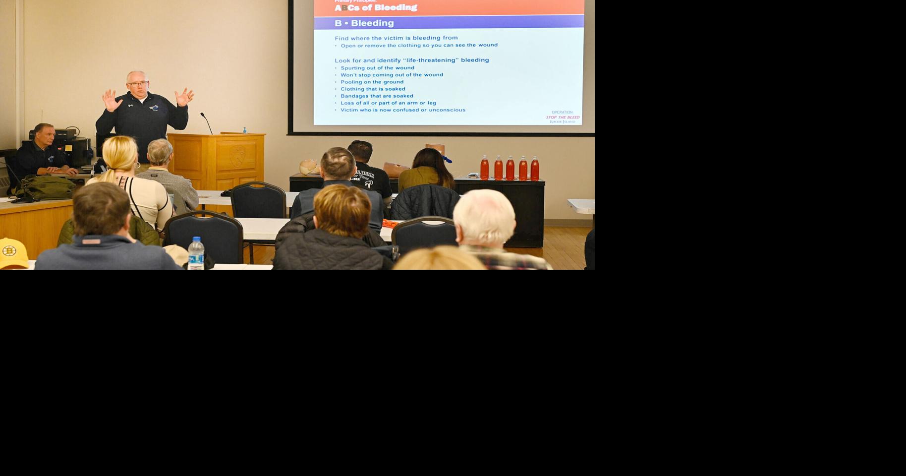 'Stop the Bleed' program held at North Smithfield Town Hall ...