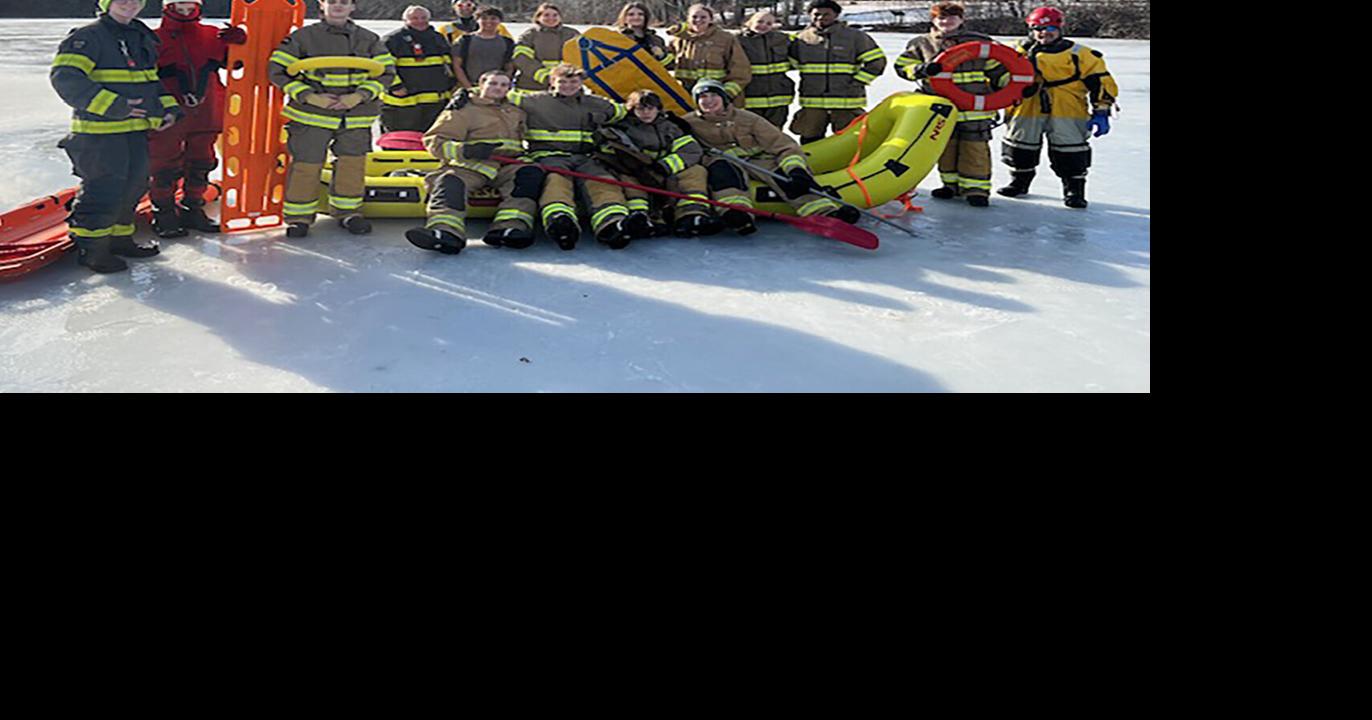 PHS students learn ice rescue methods in firefighting pathway | News ...