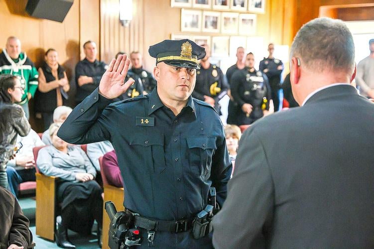 The Pawtucket Police Department swears in the newly promoted and new ...