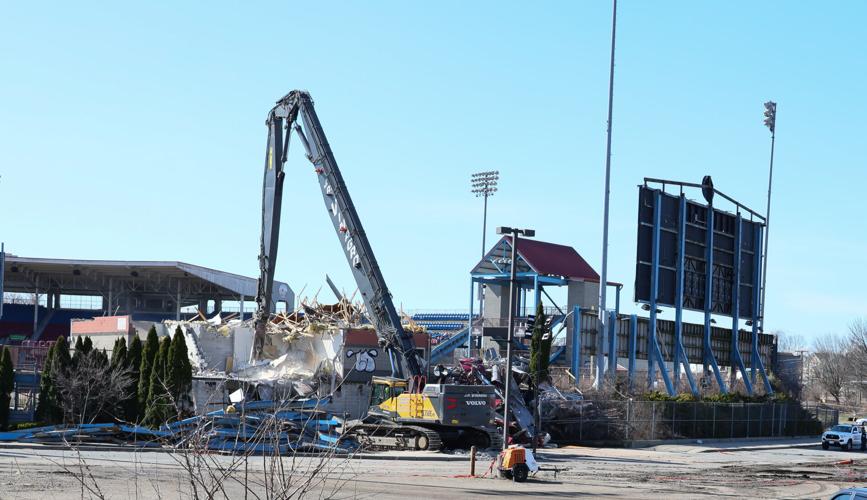 McCoy Stadium demolition work | Multimedia | valleybreeze.com