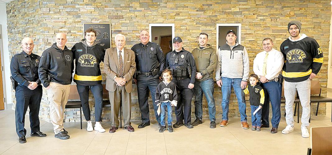 The Providence Bruins visit the North Providence Public Safety Complex ...