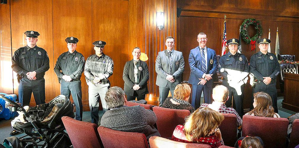 The Pawtucket Police Department swears in the newly promoted and new ...