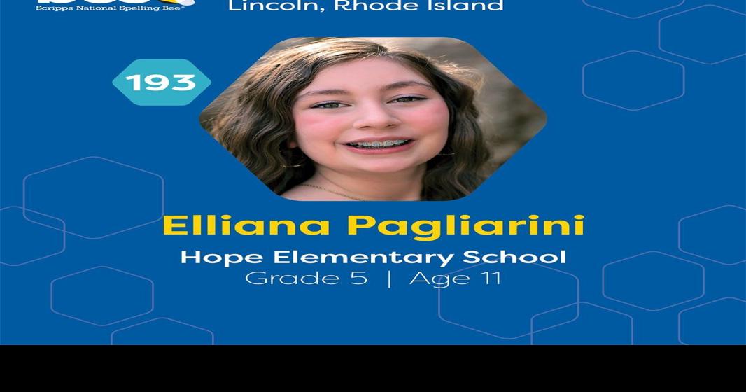 Pagliarini represents Rhode Island at Scripps National Spelling Bee ...