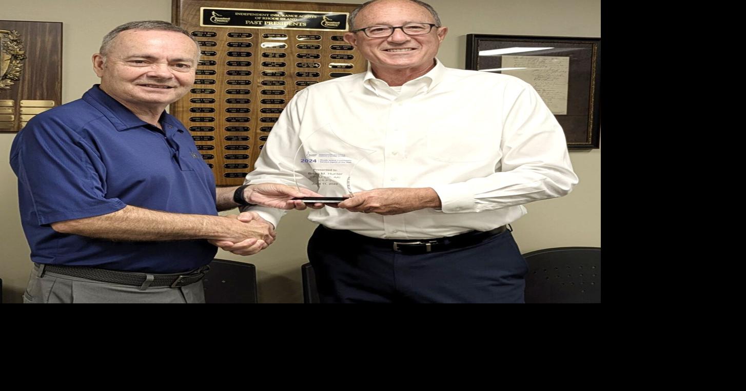 Hunter honored by Independent Insurance Agents of RI | Insurance ...