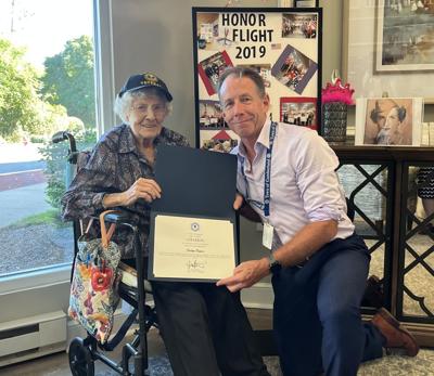 Navy Band helps celebrate WWII veteran Evelyn Fugere's big day | News ...