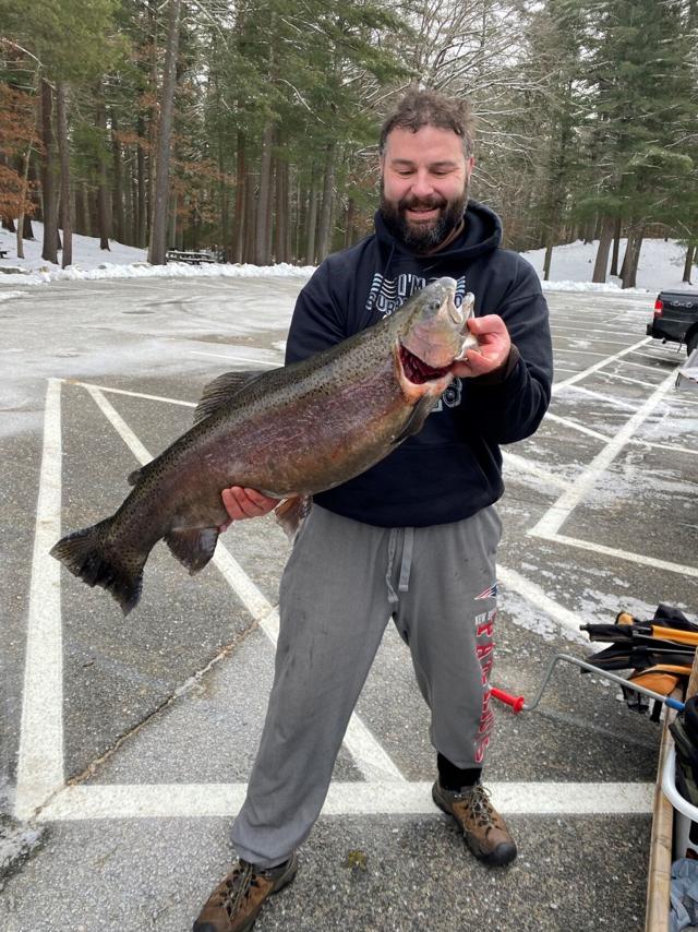 Burrillville resident sets state record for largest rainbow trout ...