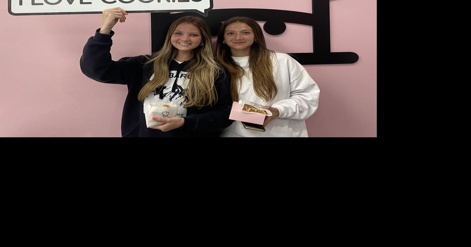 Kylie Wells and Addison Towey at Crumbl Cookies | | valleybreeze.com