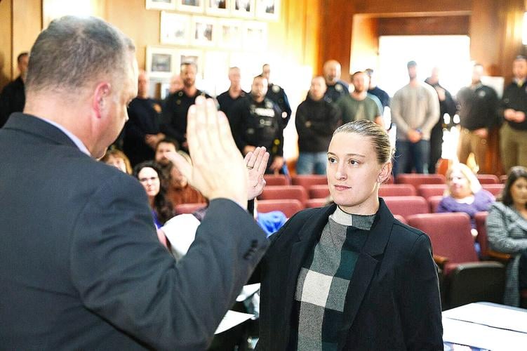 The Pawtucket Police Department swears in the newly promoted and new ...