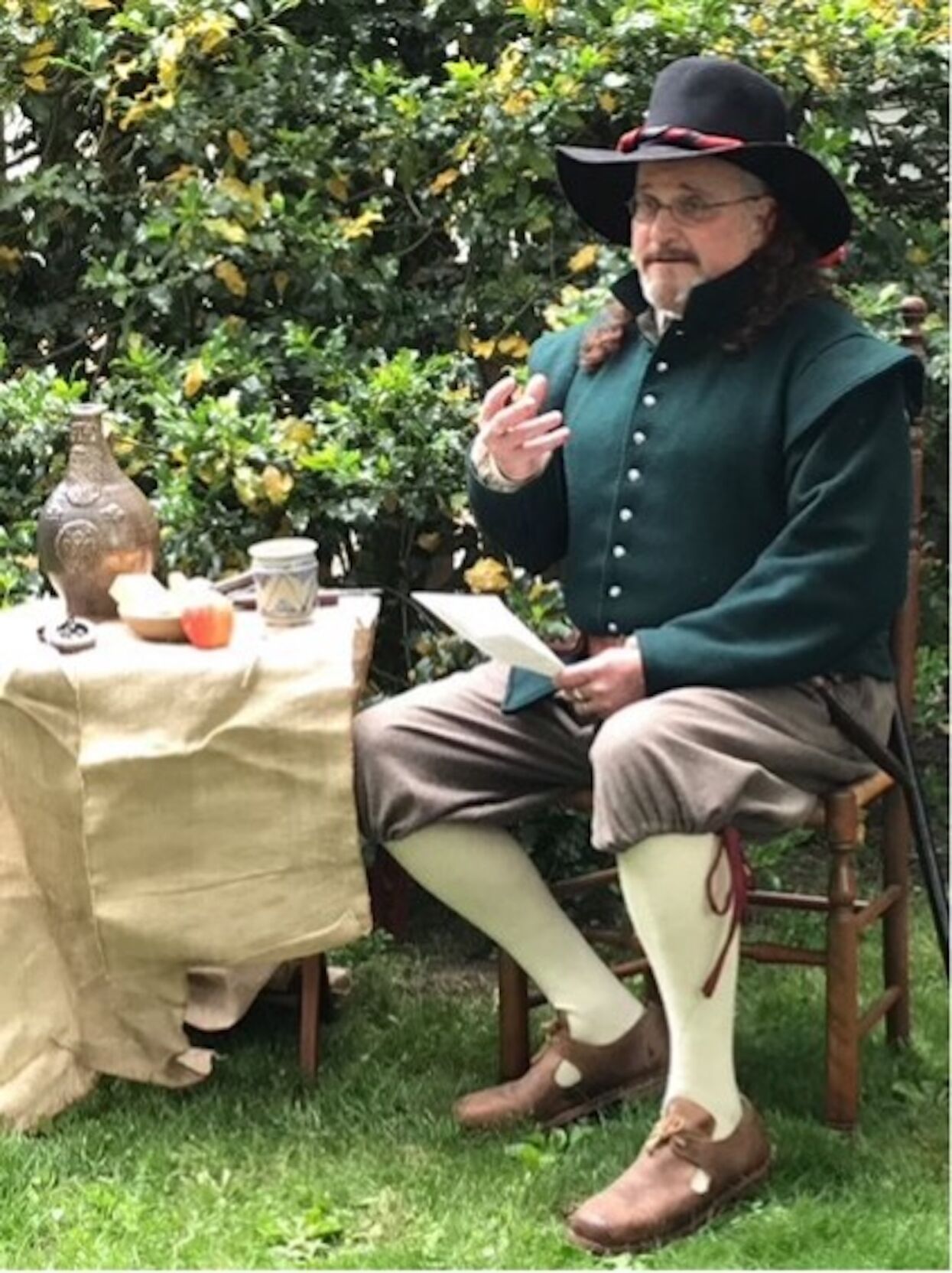Historical actor McNiff portrays Roger Williams at Scituate ...