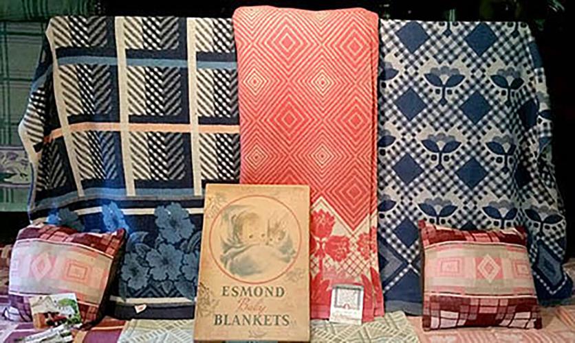 Exhibitor shares Smithfield history, roots through Esmond Mill blanket ...