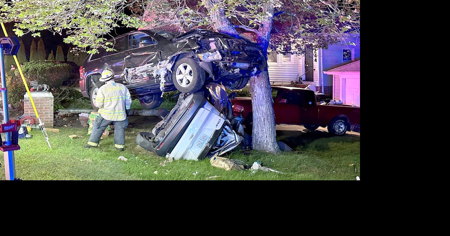 SUV lands atop parked vehicle in Blackstone crash; driver flown to ...