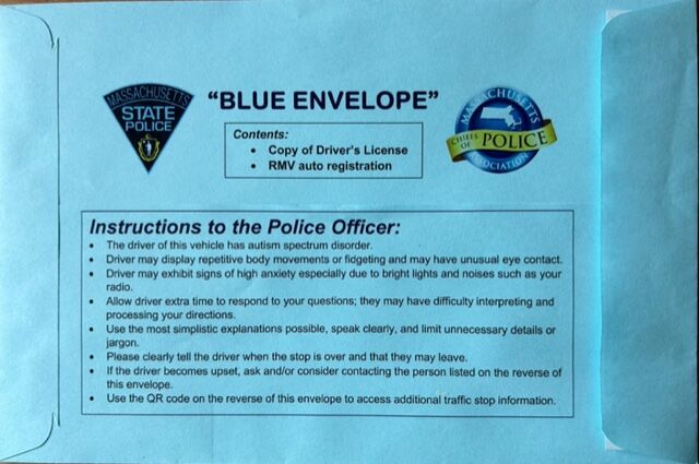 Blackstone police pioneer Blue Envelope'program to support autistic ...