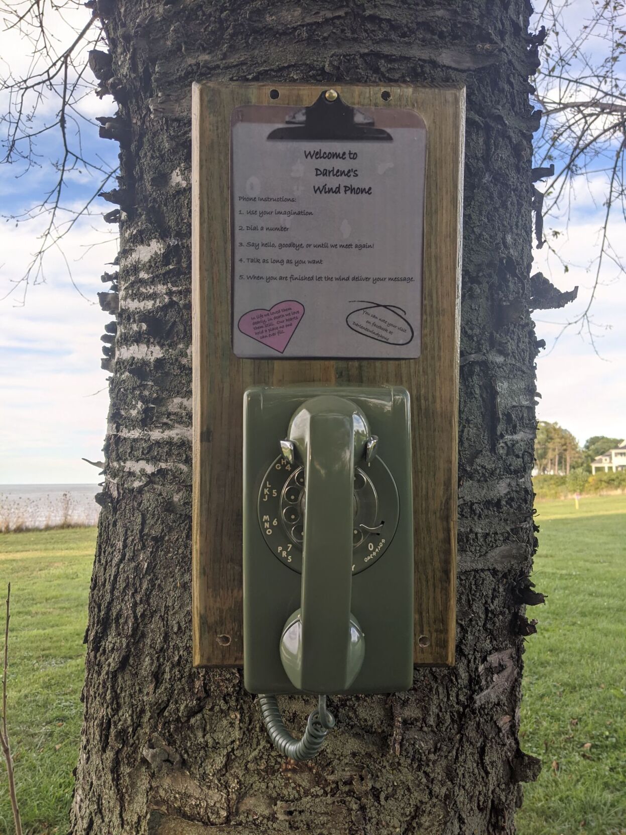 Wind phone at Sherod Park allows loved ones to cope with loss ...
