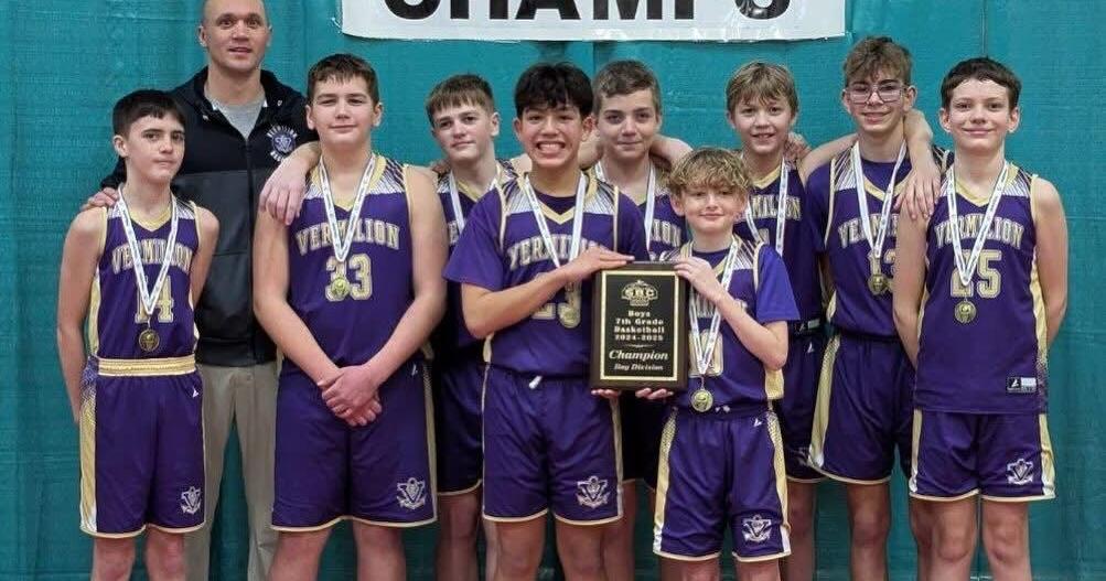 7th Grade Boys Bay Division champions | Sports | vermilionphotojournal.com