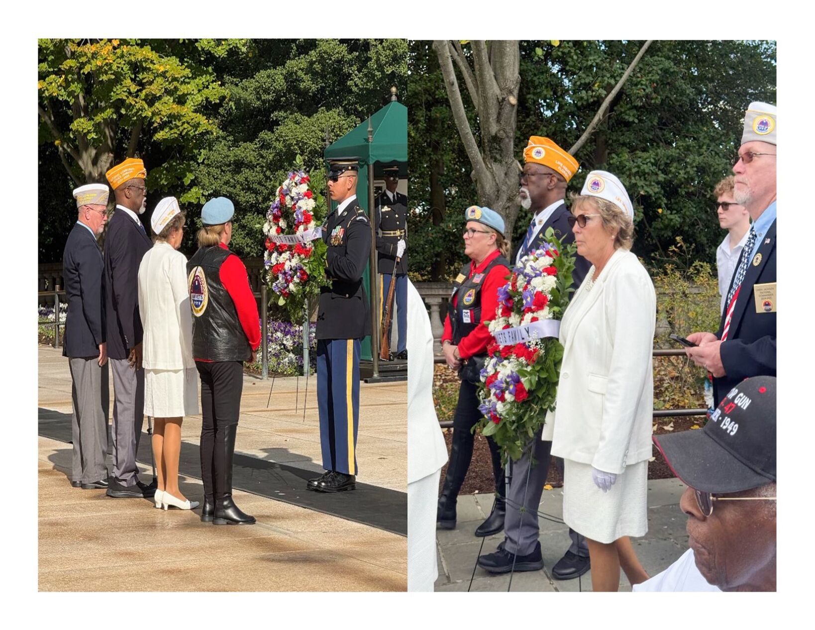 National auxiliary president lays wreath at Arlington Cemetery ...