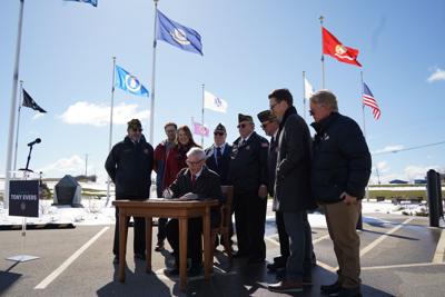 Hesselbein, Bare join governor for veterans bill signing in Mount Horeb ...