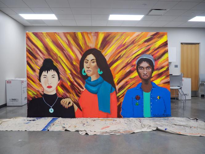 Painting representation: New mural at high school in honor of Asian ...