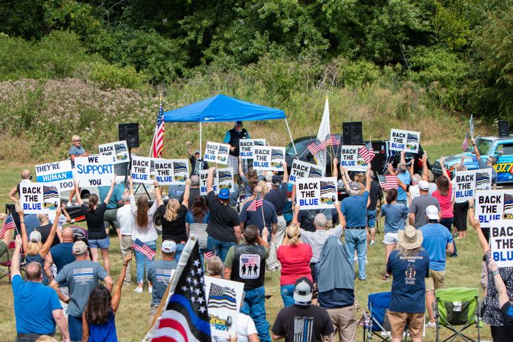 Gallery: Black Lives Matter protest counters Back the Blue rally ...