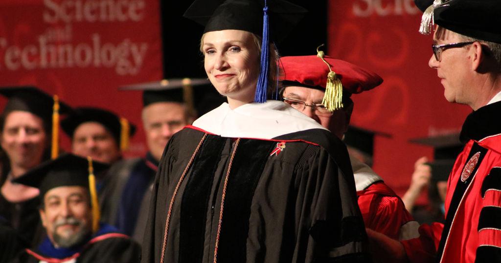 Gallery: Jane Lynch receives honorary doctorate degree at ISU during ...
