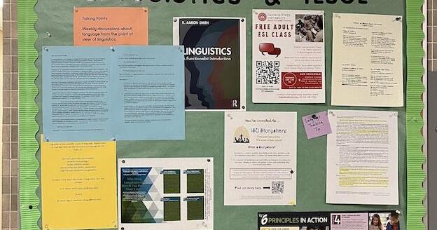 Professor Aaron Smith creates bulletin board to educate students on ...
