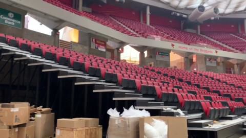 Gallery: New seats start to fill lower bowl as Redbird Arena Seating ...