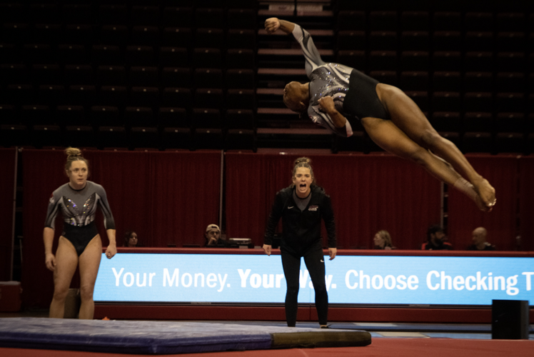 Gallery: ISU gymnastics falls to NIU with one-point difference ...
