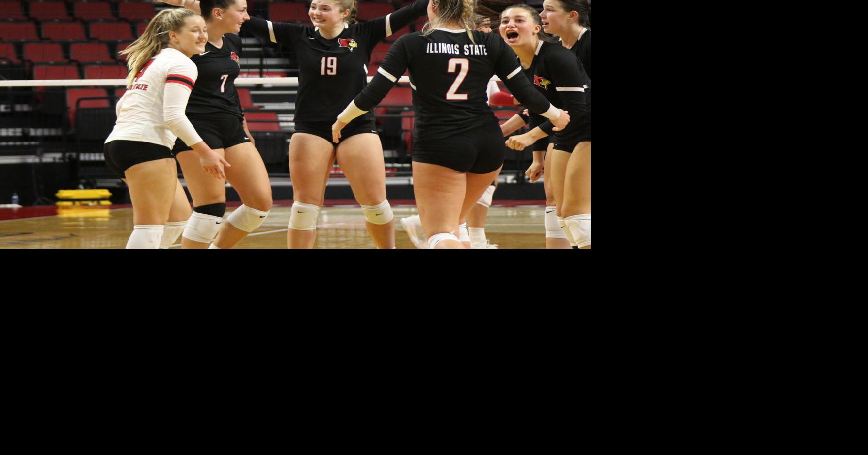 ISU volleyball breaks into win column, splits matches on road | Sports ...