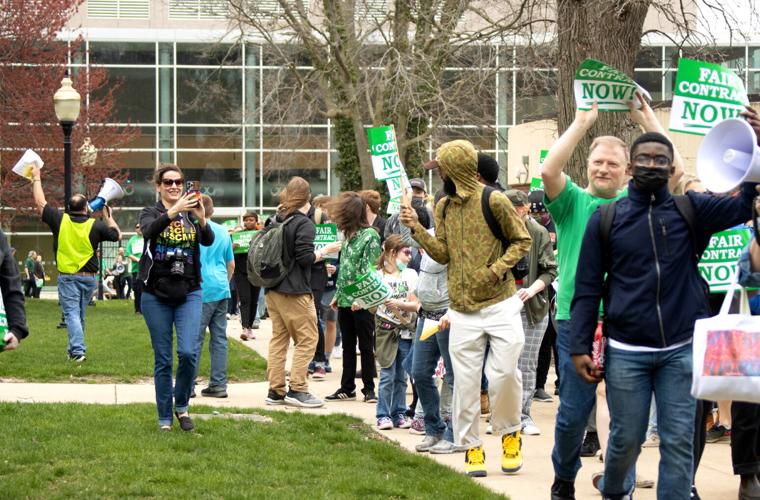 Gallery: AFSCME workers, supporters rally on ISU Quad | Photos ...