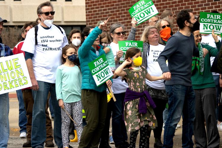 Gallery: AFSCME workers, supporters rally on ISU Quad | Photos ...