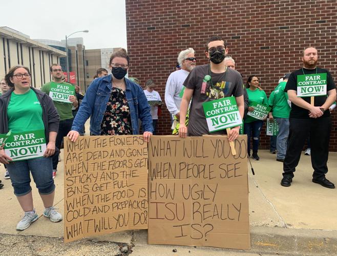 Gallery: AFSCME workers, supporters rally on ISU Quad | Photos ...