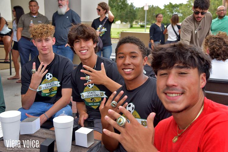 Viera boys soccer players get state championship rings | Viera Today ...