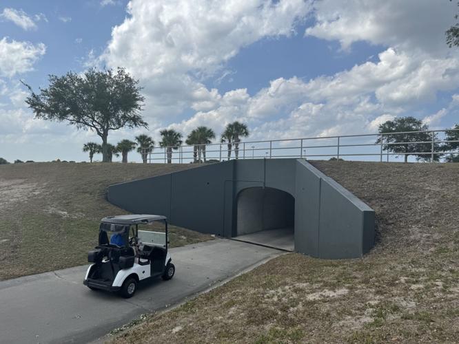 Underpass tunnels provide safe route for pedestrians, cyclists, golf ...