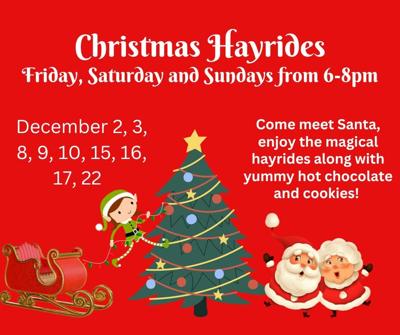 Wesley's annial Lighted Christmas Hayrides and Santa Visit | Calendar ...