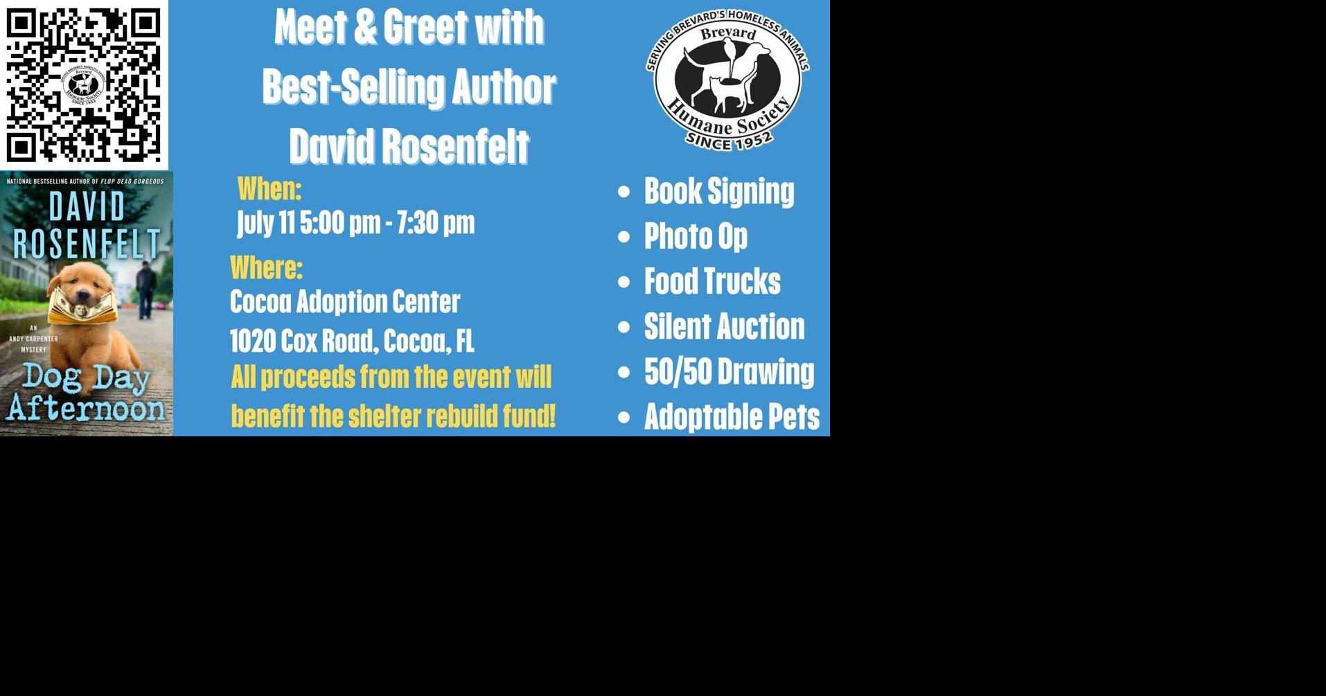 Meet & Greet with best selling author David Rosenfelt | Calendar ...