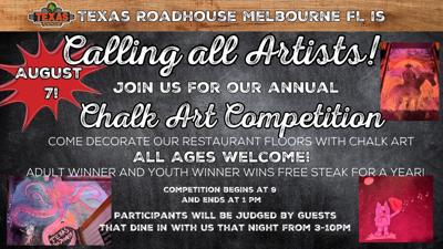 Chalk Art Competition at Texas Roadhouse | Calendar | vieravoice.com