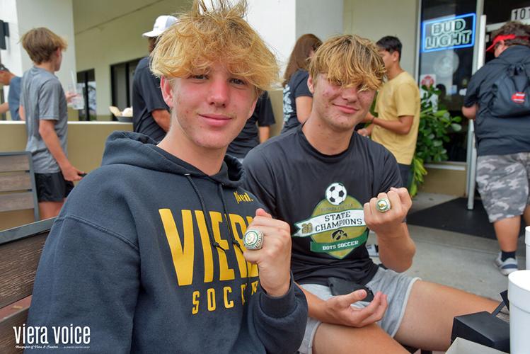 Viera boys soccer players get state championship rings | Viera Today ...