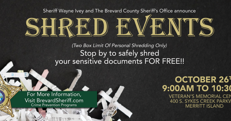 Brevard County Sheriff's Office Shred Event | Calendar | vieravoice.com