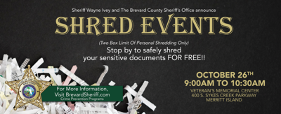 Brevard County Sheriff's Office Shred Event | Calendar | vieravoice.com