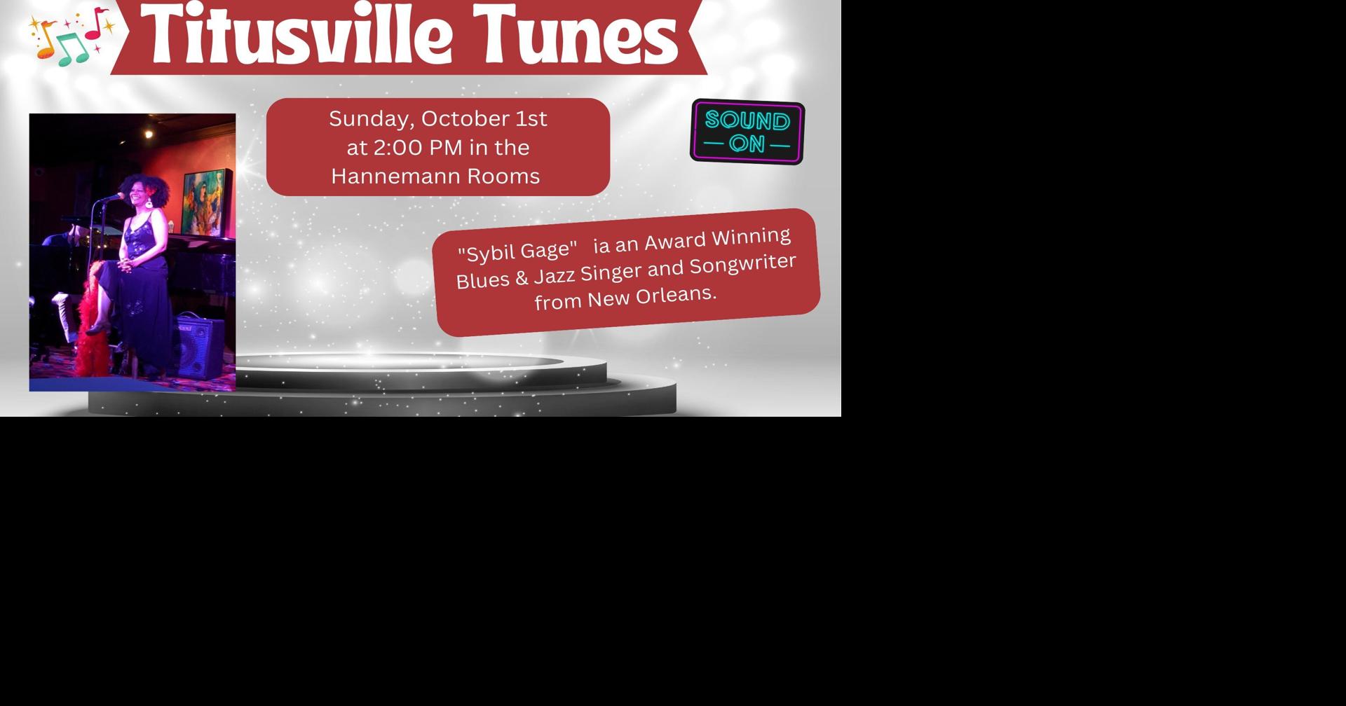 Titusville Tunes Library Program - Sybil Gage | Calendar | vieravoice.com